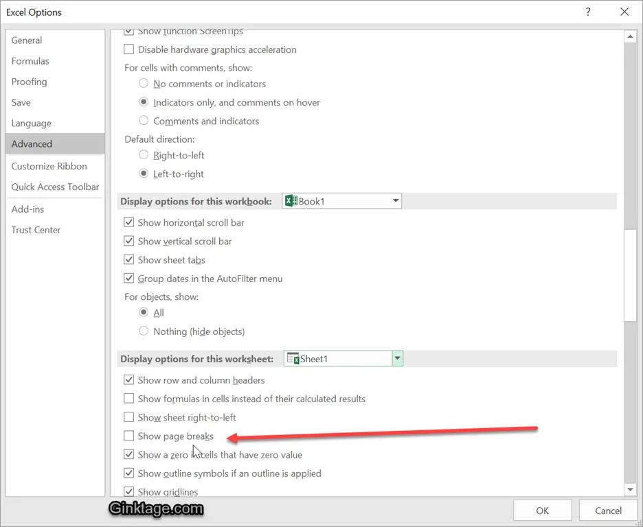 How To Hide Page Breaks In Worksheets In Microsoft Excel Developer